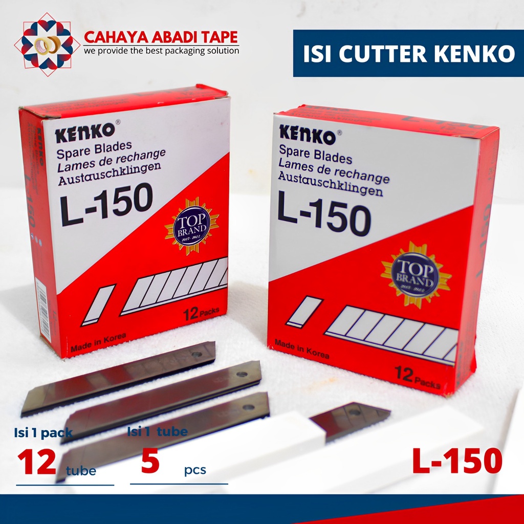 Jual ISI CUTTER KENKO L-150 PER PACK | Shopee Indonesia