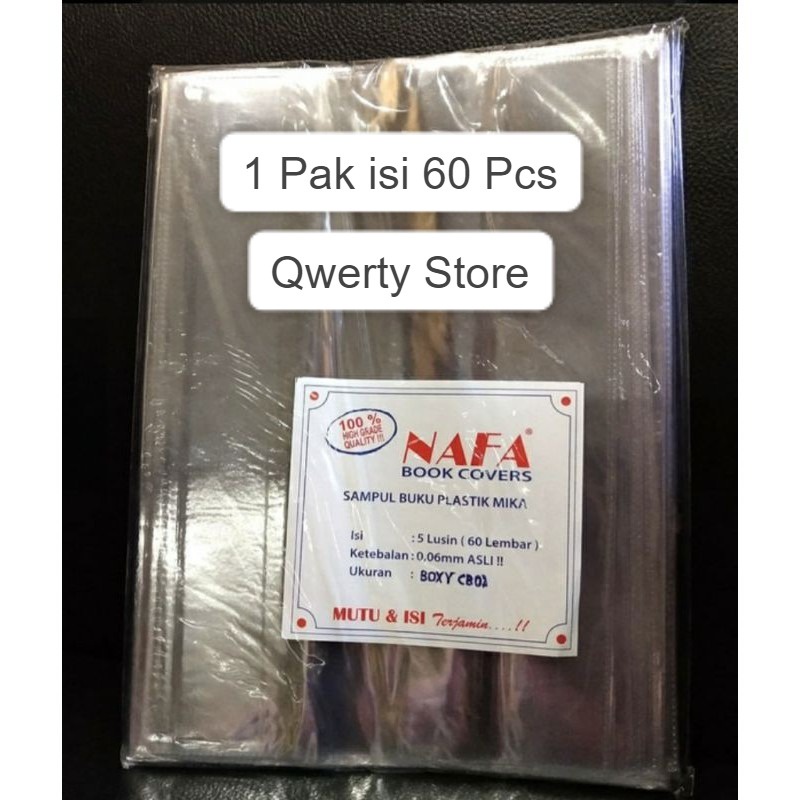 Jual Sampul Buku Plastik Boxy Sampul Mika Boxy 1 Pak Isi 60 Pcs