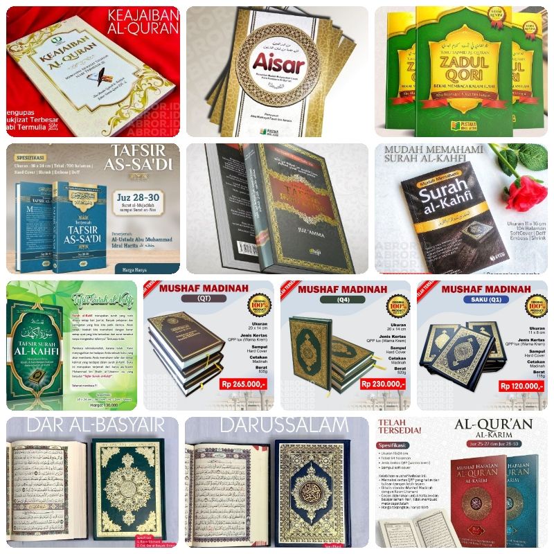 Jual Buku TAFSIR AL-QUR'AN - TAJWID - MUSHAF AL-QURAN - KEAJAIBAN AL QUR'AN - AISAR - ZADUL QORI ...