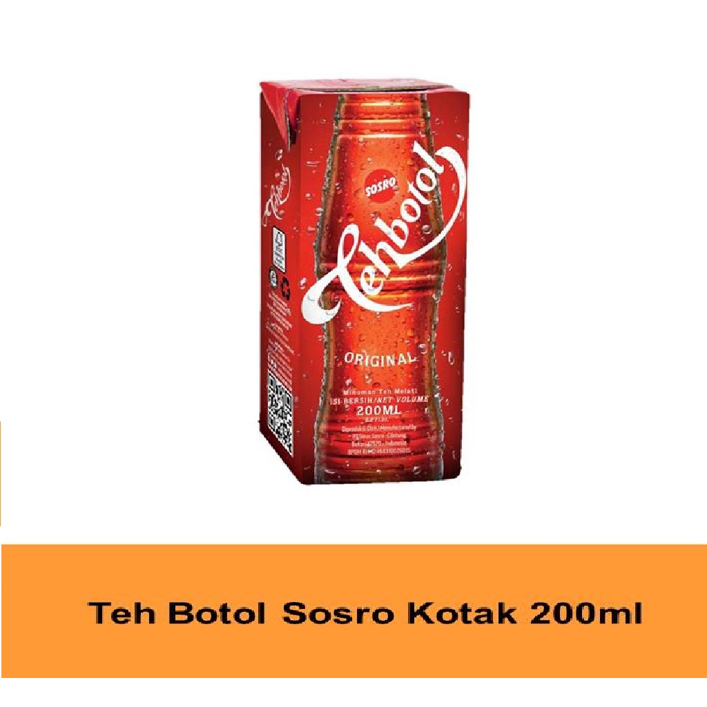 Jual Teh Botol Sosro Kotak Original 200 ml | Shopee Indonesia