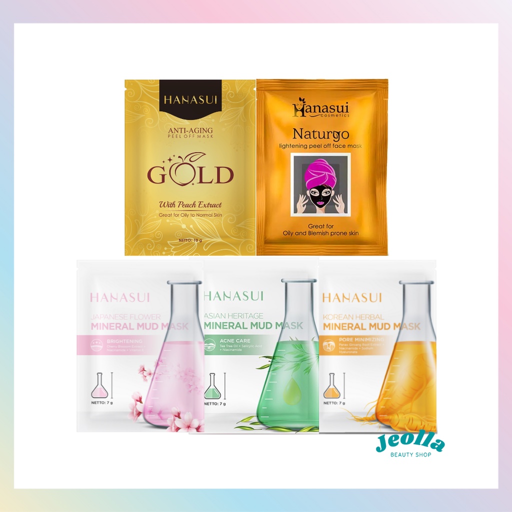 Jual HANASUI Mineral Mud Mask Japanese Flower - Asian Heritage - Korean ...