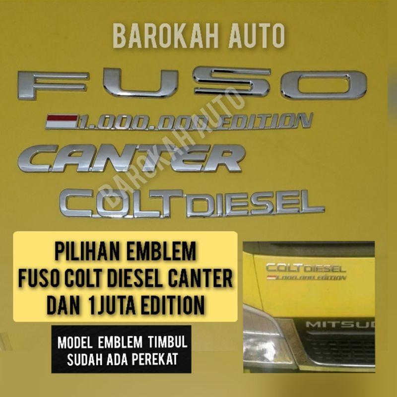 Jual logo mobil emblem fuso colt diesel canter 1 juta edition | Shopee ...