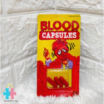 Jual NEW fake blood capsule kapsul bubuk darah palsu halloween prank ...