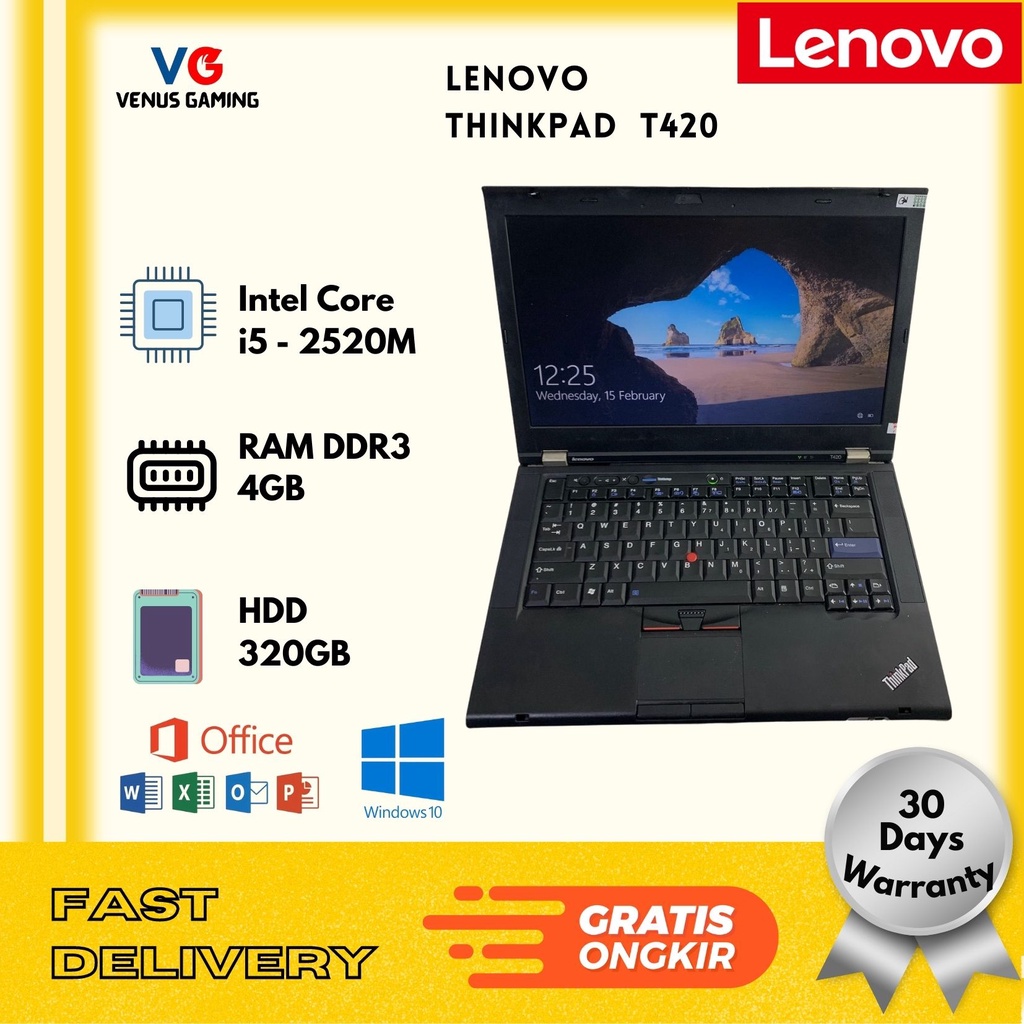 Jual Super Sale! Lenovo Thinkpad T420 Intel Core i5 Gen 8GB SSD 256GB ...