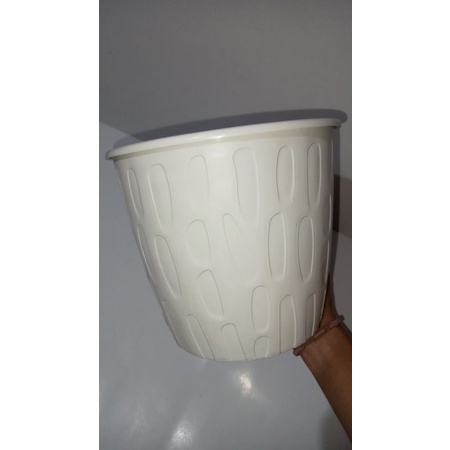Jual Pot Tanaman Bentuk Tabung Motif Kacang / Pot Plastik Tabitha PK-20 ...
