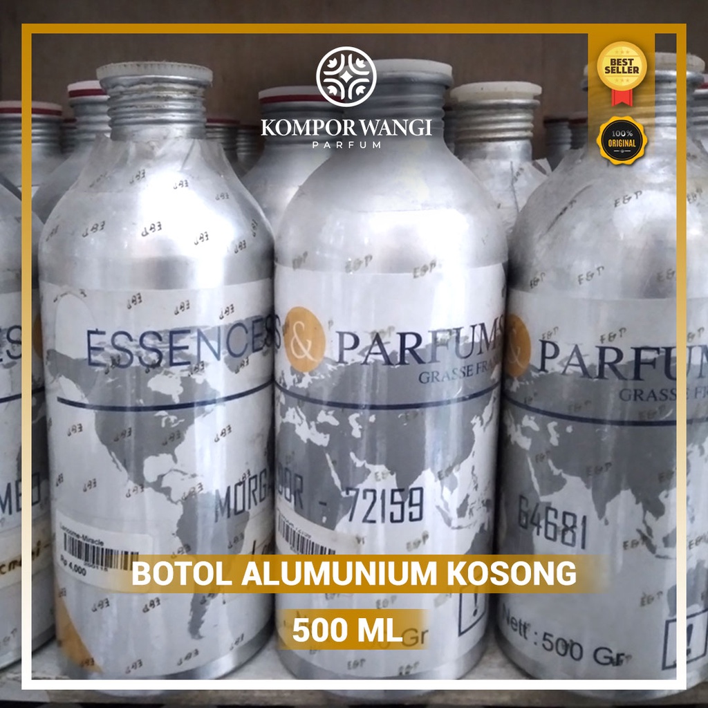 Jual Kaleng Bekas 500 Ml Silver botol Alumunium Kosong Buat Bibit ...