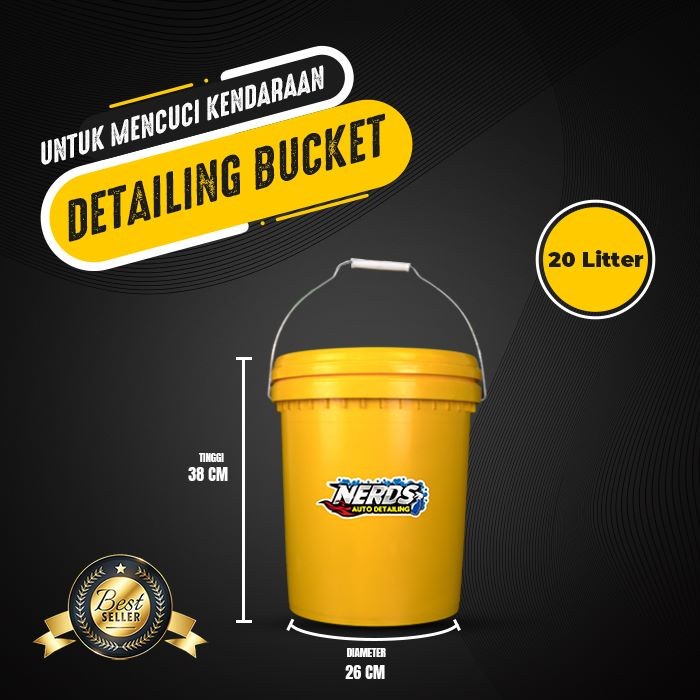 Jual DETAILING BUCKET WASH BUCKET EMBER CUCI MOBIL MOTOR 20 LITER ...
