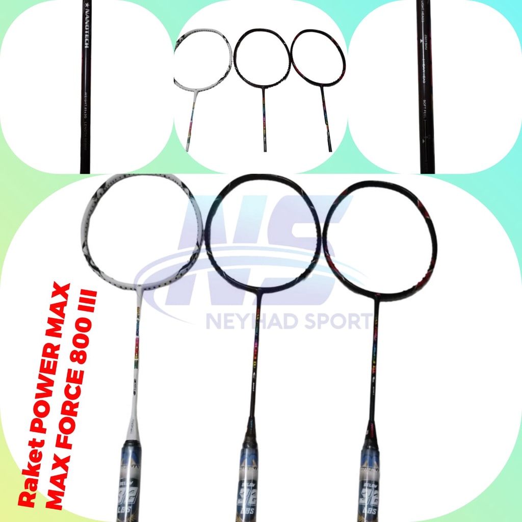 Jual Raket Badminton POWER MAX MAX FORCE 800 III | Shopee Indonesia