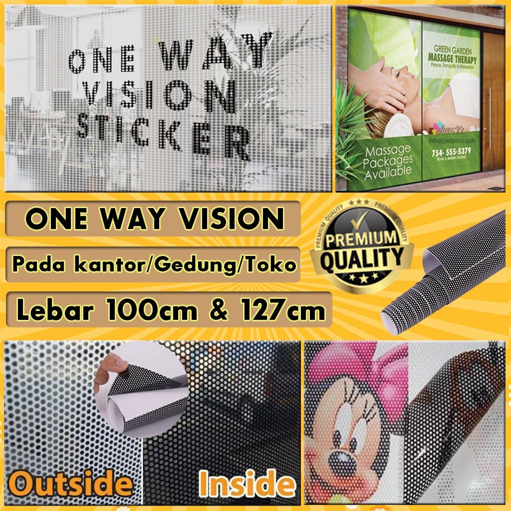 Jual Sticker Oneway Vision Sticker kaca mobil sticker kaca Branding ...
