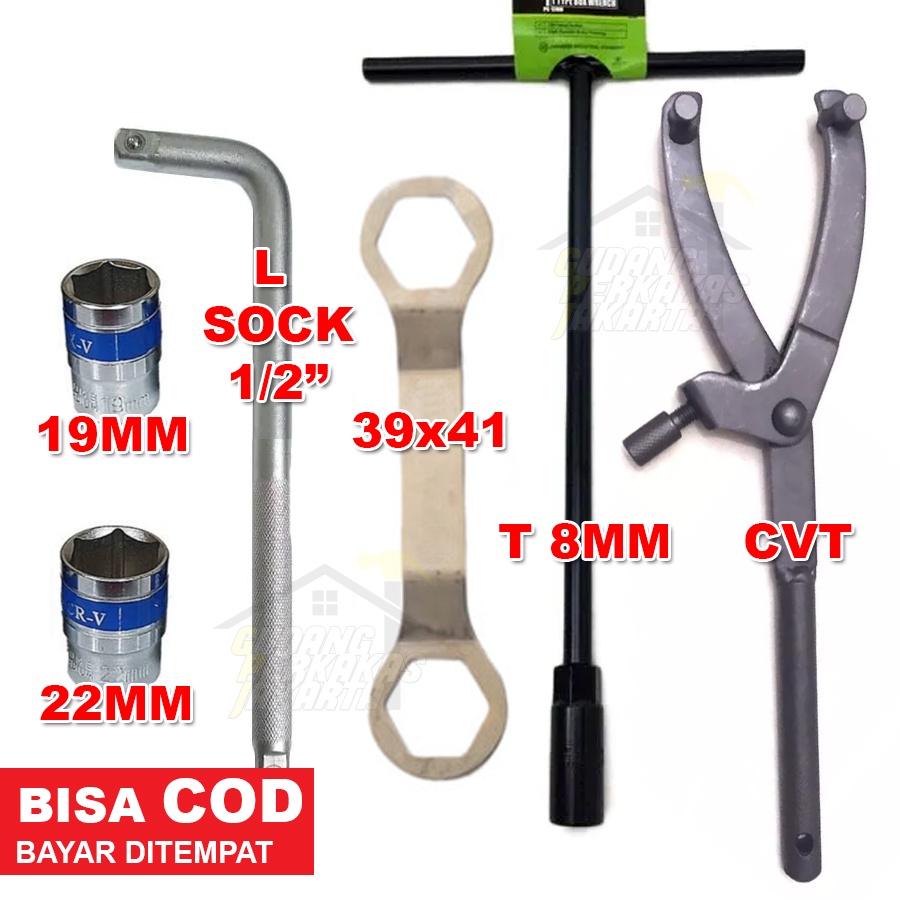 Jual PAKET Tracker CVT UNIVERSAL + Kunci 39-41 + Kunci Sok Set 10 Pcs 8-24 mm + Kunci T 8mm ...