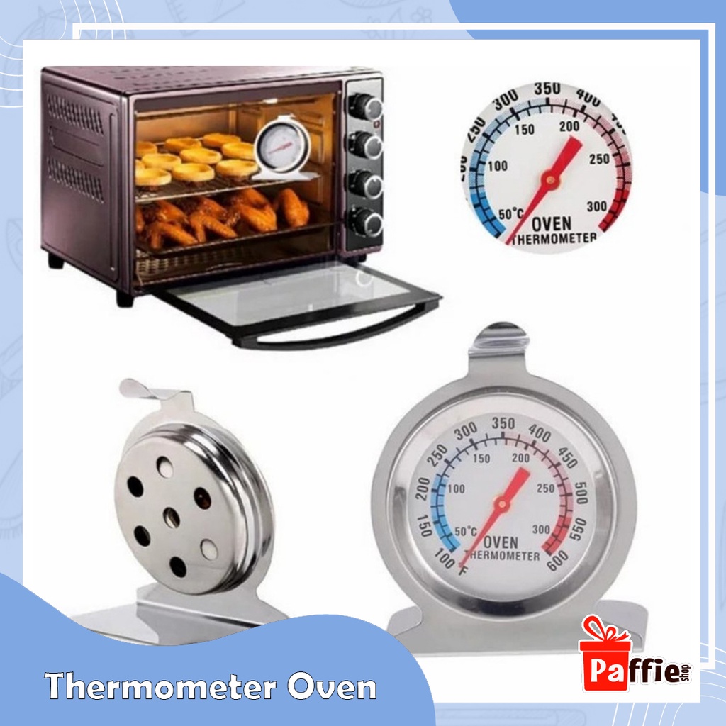 Jual Thermometer Oven Termometer Stainless Cooking Baking Dial Gauge ...