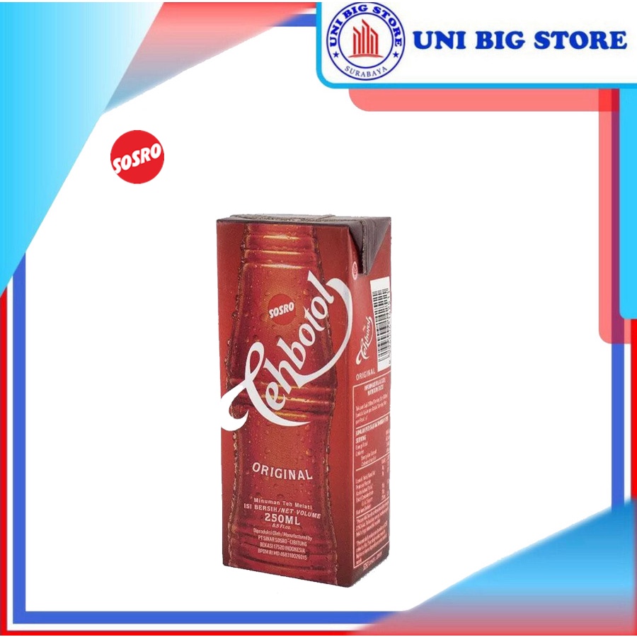 Jual Teh Botol Sosro Kotak Orignal Melati 250 ml Jasmine Tea | Shopee ...
