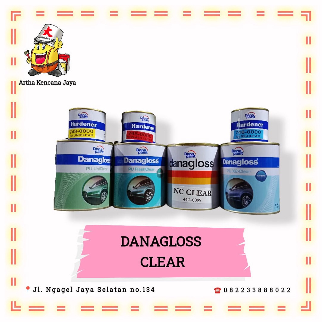 Jual DANAGLOSS CLEAR COAT 1L by DANAPAINT | Shopee Indonesia
