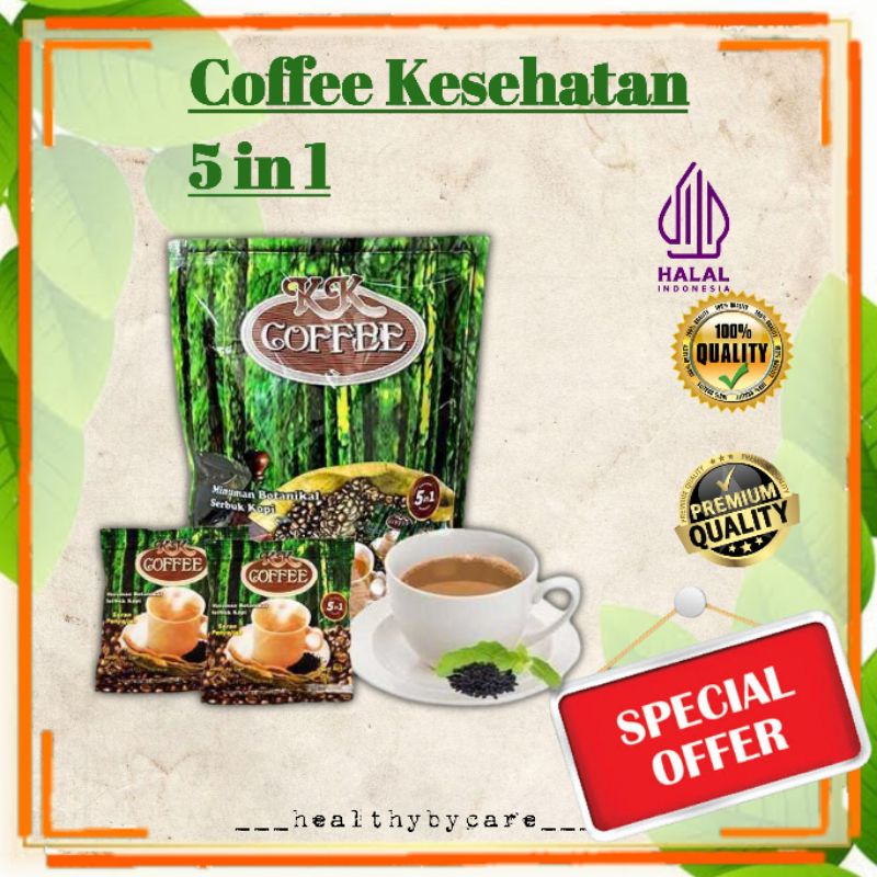 Jual KK Coffee Botanikal 5 in 1 (Kopi Kesehatan) | Shopee Indonesia
