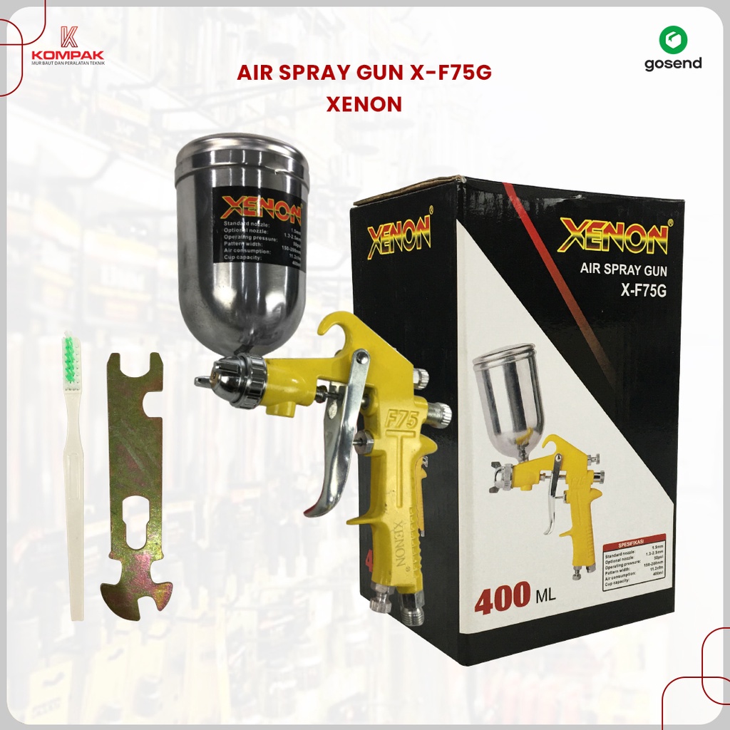 Jual SEMPROTAN CAT F 75 G XENON AIR SPRAY GUN F75G 75G ALAT TEMBAK ...