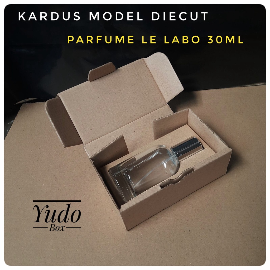 Jual karton kardus uk. 11x5,5x4 cm model diecut parfum le labo 30 ml ...