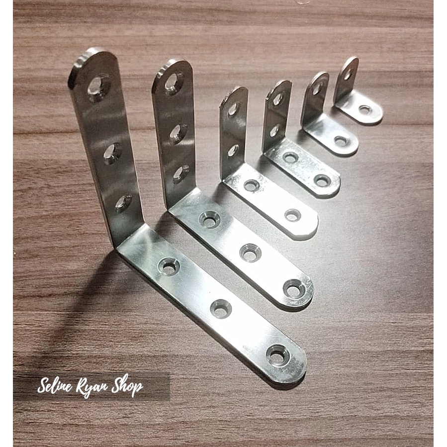 Jual Plat Siku L Penyangga Rak Ambalan STAINLESS Steel 25x25mm | Shopee ...