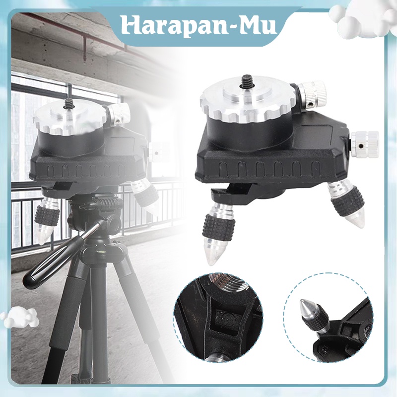Jual 360° Rotary Base Tripod Stand Bracket Base 1 / 4 " Adapter Laser ...