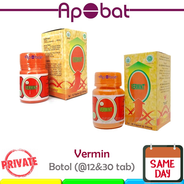 Jual - ApObat - Vermint Kapsul Cacing Obat Panas Demam Typus Tipes ...
