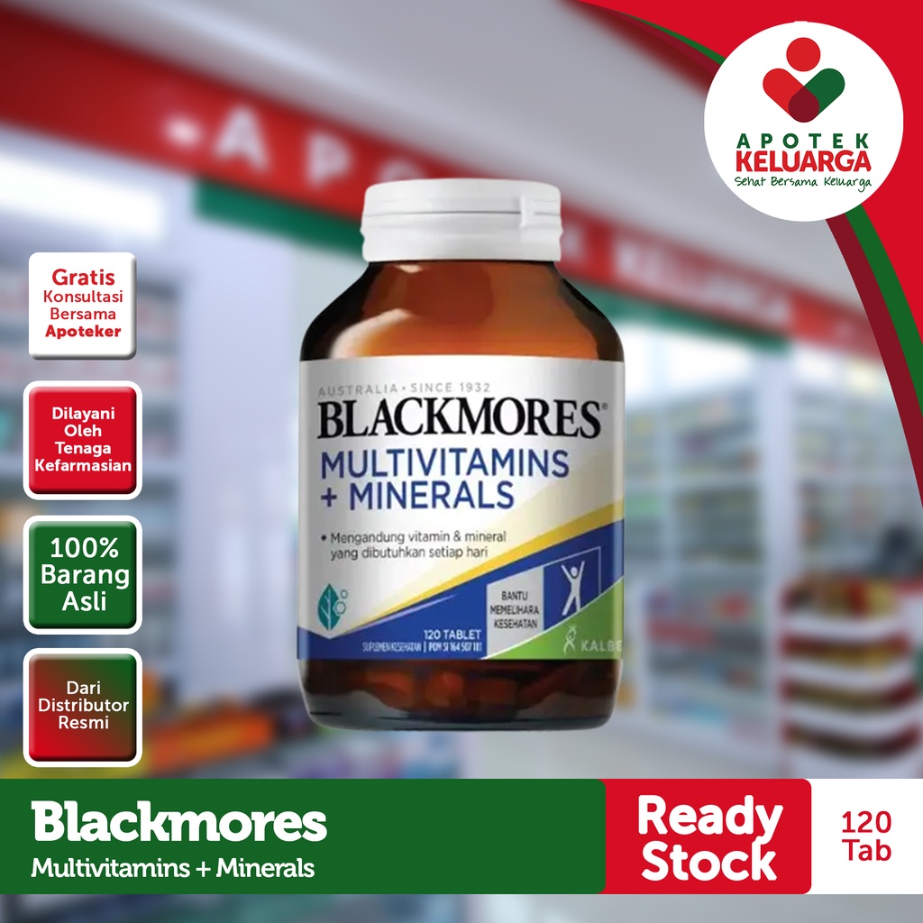 Jual Blackmores Multivitamin dan Minerals 120 Tablets | Shopee Indonesia