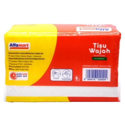 Jual Tisu wajah kemasan besar 400gram Alfamart Facial Tissue 400 g ...