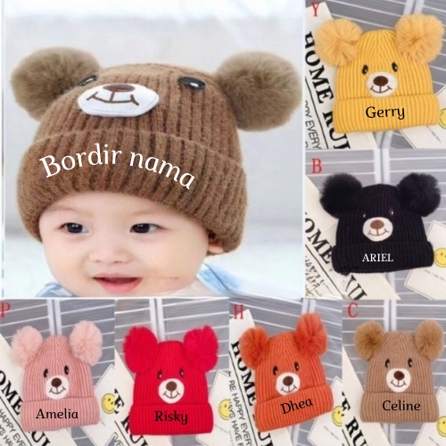 Jual KUPLUK MUKA BERUANG GRATIS NAMA | KUPLUK BERUANG | KUPLUK POMPOM ...