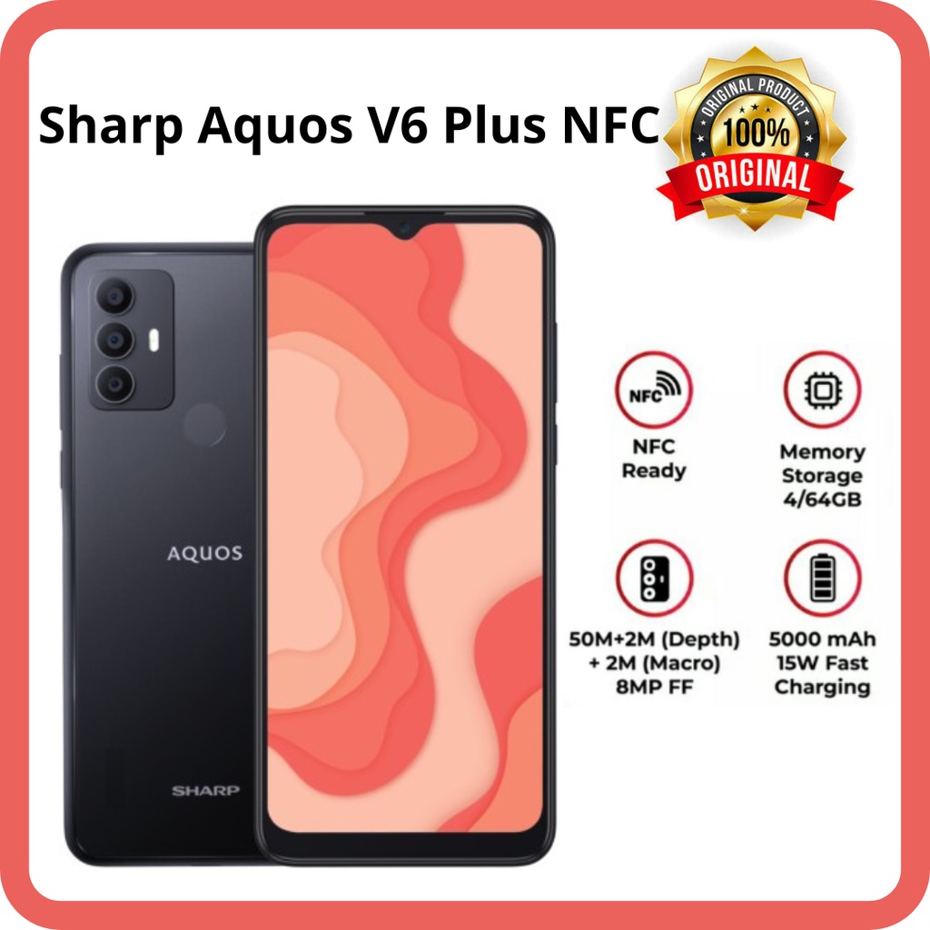 Jual Sharp Aquos V6 Plus NFC 4/64 GB Garansi Resmi | Hp Murah Ori ...