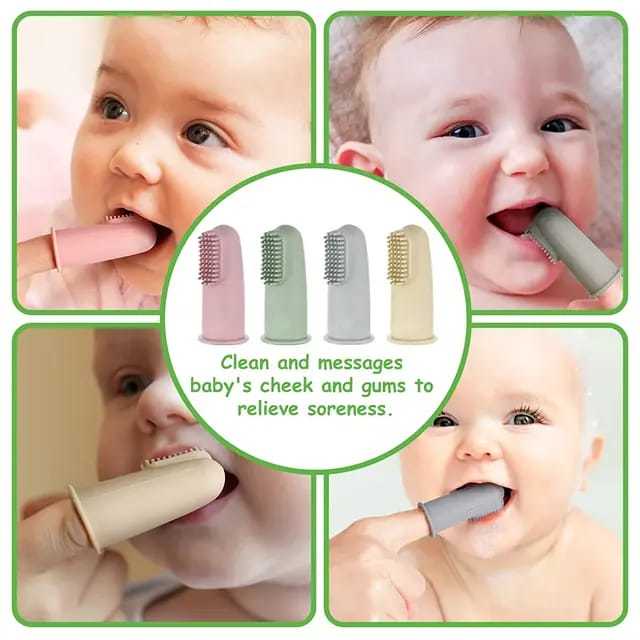 Jual Sikat Lidah dan Gigi Gusi Bayi Jari Bayi Finger Baby Teeth Cleaner ...
