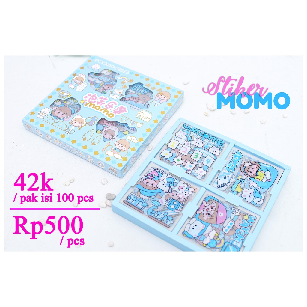 Jual STICKER MOMO AESTHETIC / STIKER BUKU DIARY/STIKER /BISA BELI ...
