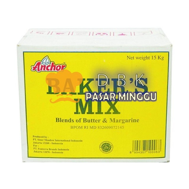 Jual Bakermix bakers mix 250 gram butter blend margarine premium anchor ...