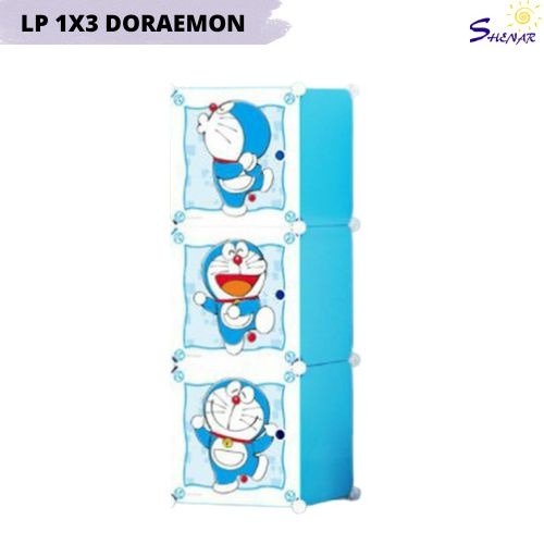 Jual SHENAR LEMARI PLASTIK BAJU BONEKA BUKU LEMARI SERBAGUNA 3 SUSUN LP ...