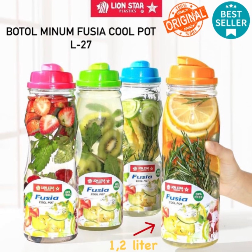 Jual ( BISA COD ) PROMO BOTOL AIR MINUM LION STAR L-27 FUSIA COOL POT 1 ...