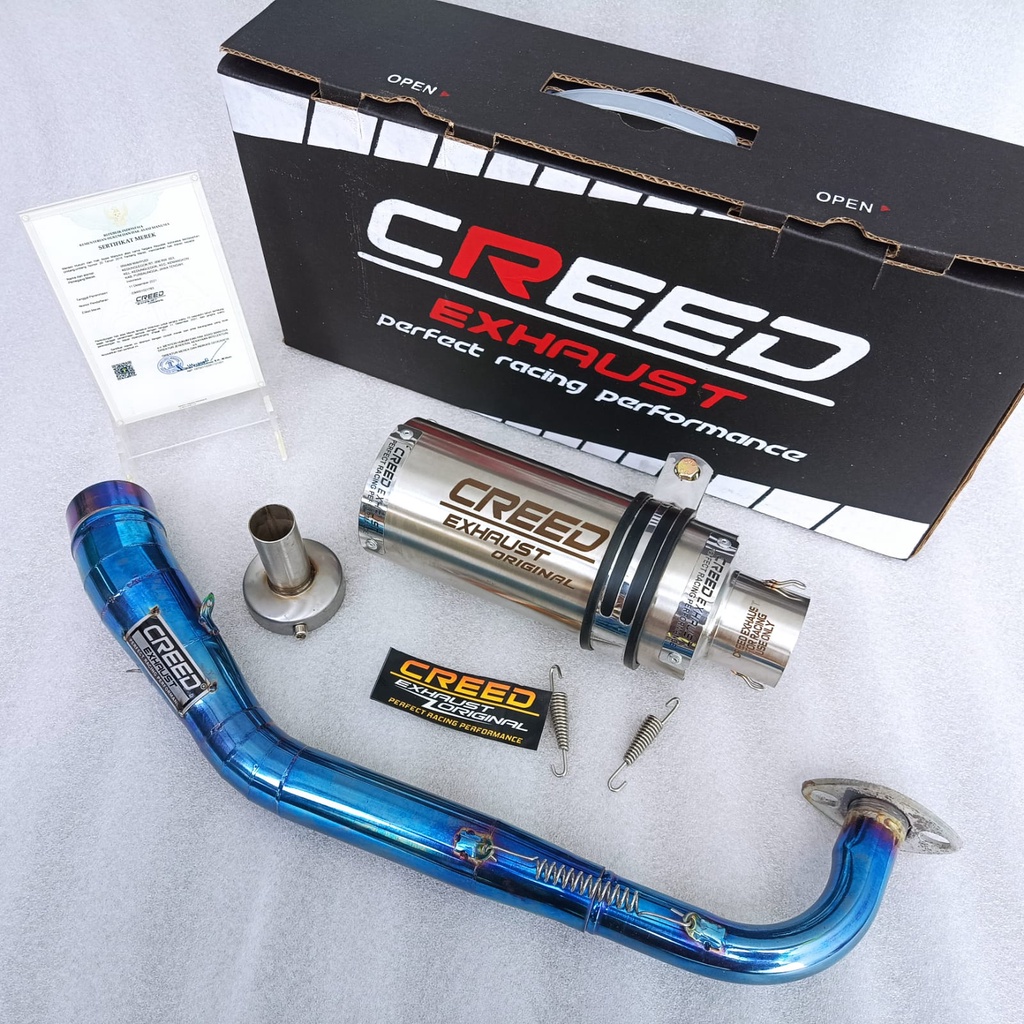 Jual Knalpot Motor Creed Exhaust Suara NGEBAS Pcx 150/160 Aerox Lama ...