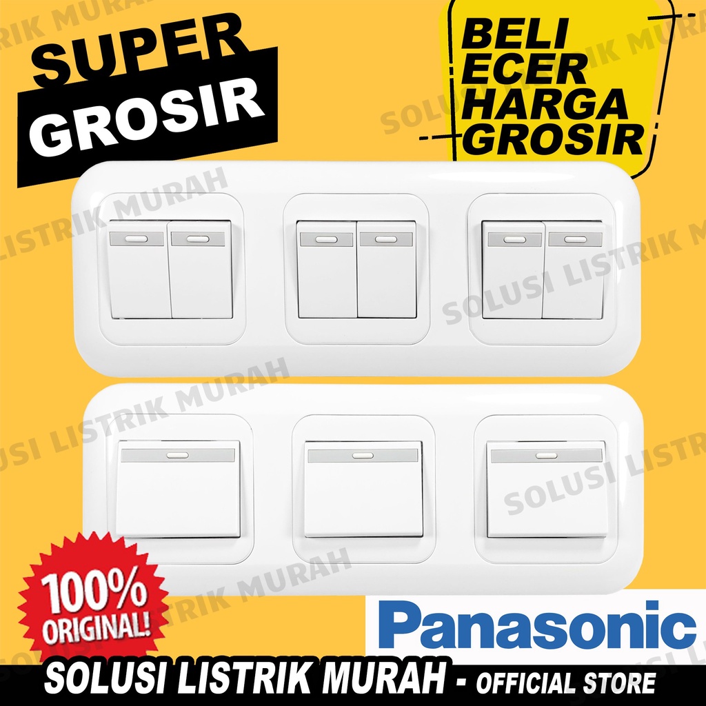 Jual Panasonic Saklar Engkel / Seri Isi 3 Saklar Single / Double Inbow ...
