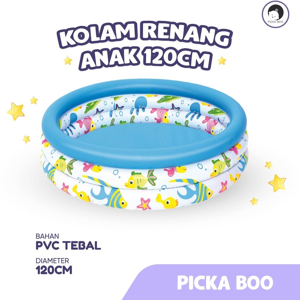 Jual STOK TERBATAS PICKA BOO Kolam Renang Bulat Anak 120 cm | Shopee ...