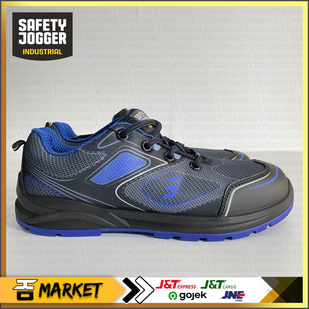 Jual Sepatu Safety Jogger Model CADOR BLUE S1P Toecap Steel | Shopee ...
