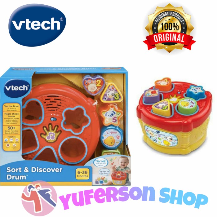 Jual VTECH SORT AND DISCOVER DRUM SHAPE SORTER | Shopee Indonesia