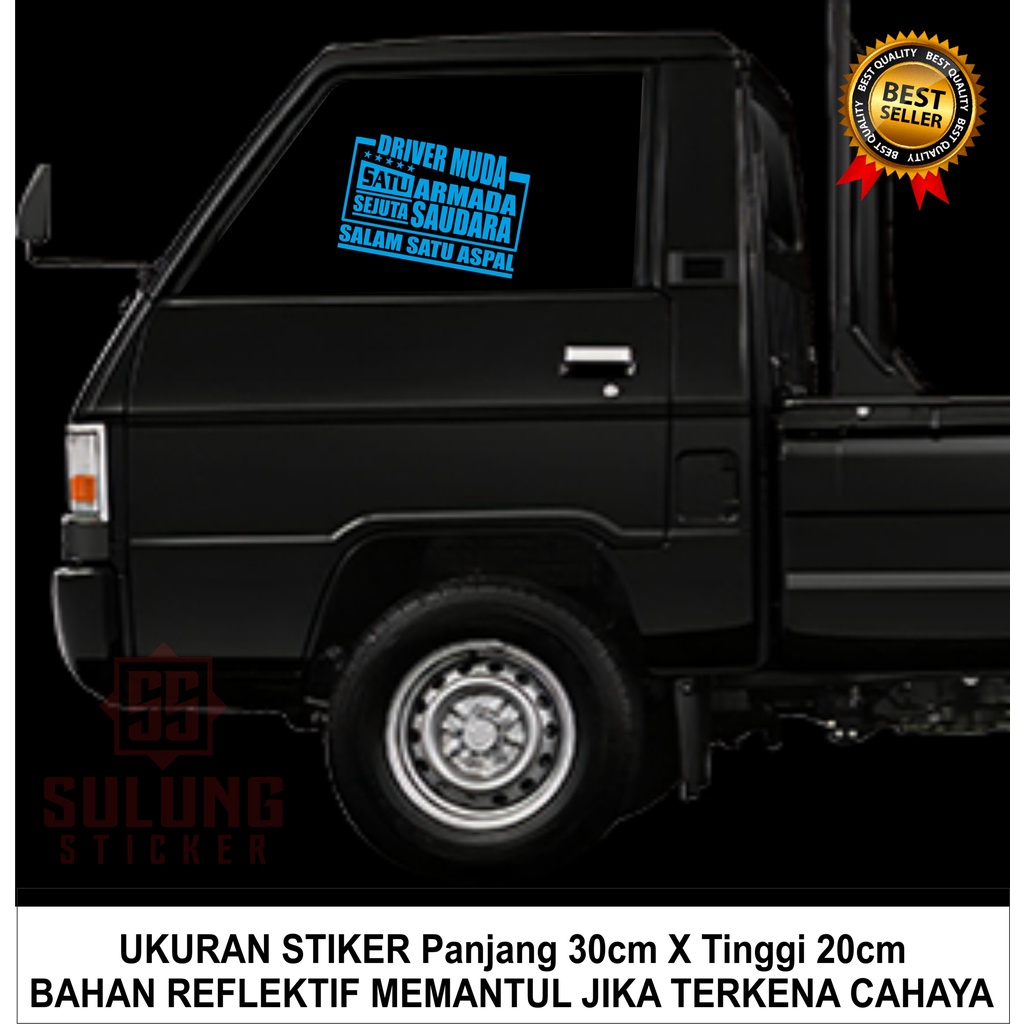 Jual Stiker Mobil Kata Lucu Pick up L300 Truk Cutting Vinil Variasi Pintu Kaca Samping | Shopee ...