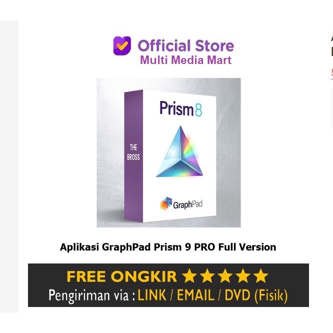 Jual Aplikasi GraphPad Grapd Pad Prism 9 PRO Full Version Plus Terbaru 2023 Premium Lifetime ...