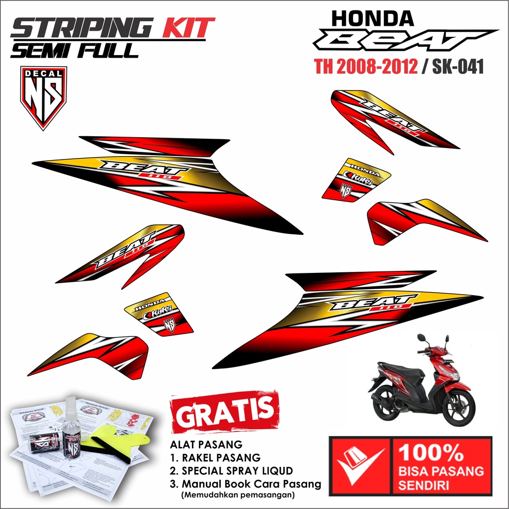 Jual Striping Beat Karbu Racing GRAFIS | Shopee Indonesia