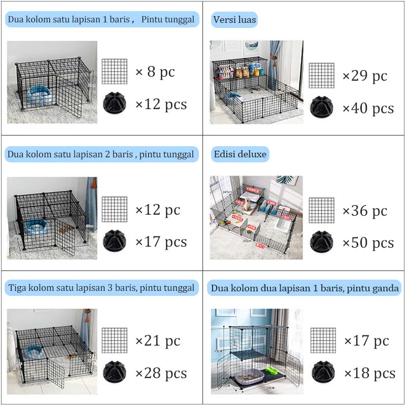 Jual Kandang Pagar Rakit DIY / Kandang Kucing / Kandang Anjing ...