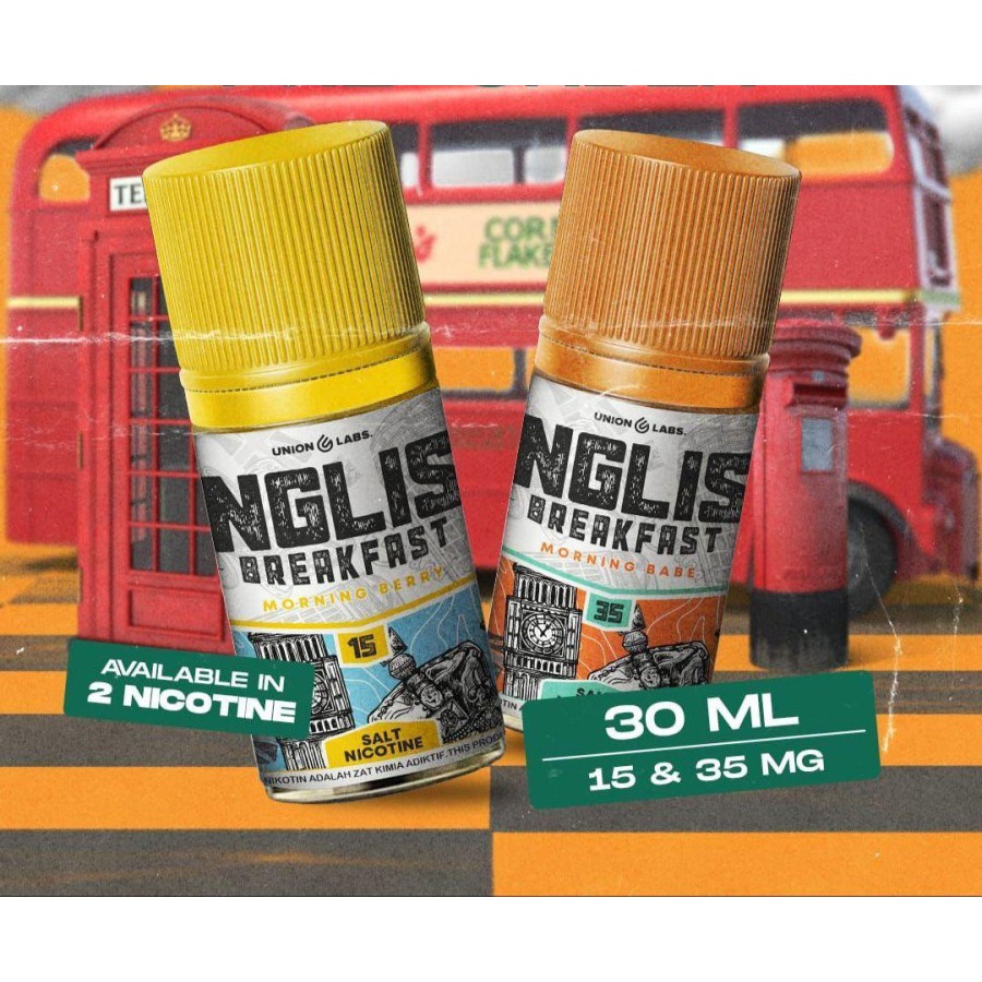 Jual UNIONLABS ~ ENGLISH BREAKFAST ~ SALT ~ 15MG / 35MG ~ 30ML | Shopee ...