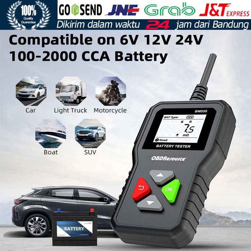 Jual Autool BT360 12V Tester Aki Baterai Digital Voltmeter AnalyzerLED ...