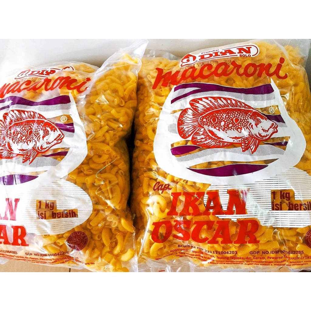 Jual Macaroni Makaroni Sayur Cap IKAN OSCAR - Tersedia Kemasan Repack ...