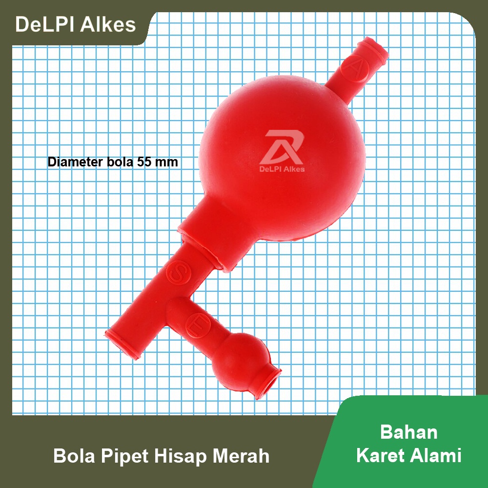 Jual Bola Hisap Karet Merah Pipette Filler Rubber Bulb Pipet | Shopee ...
