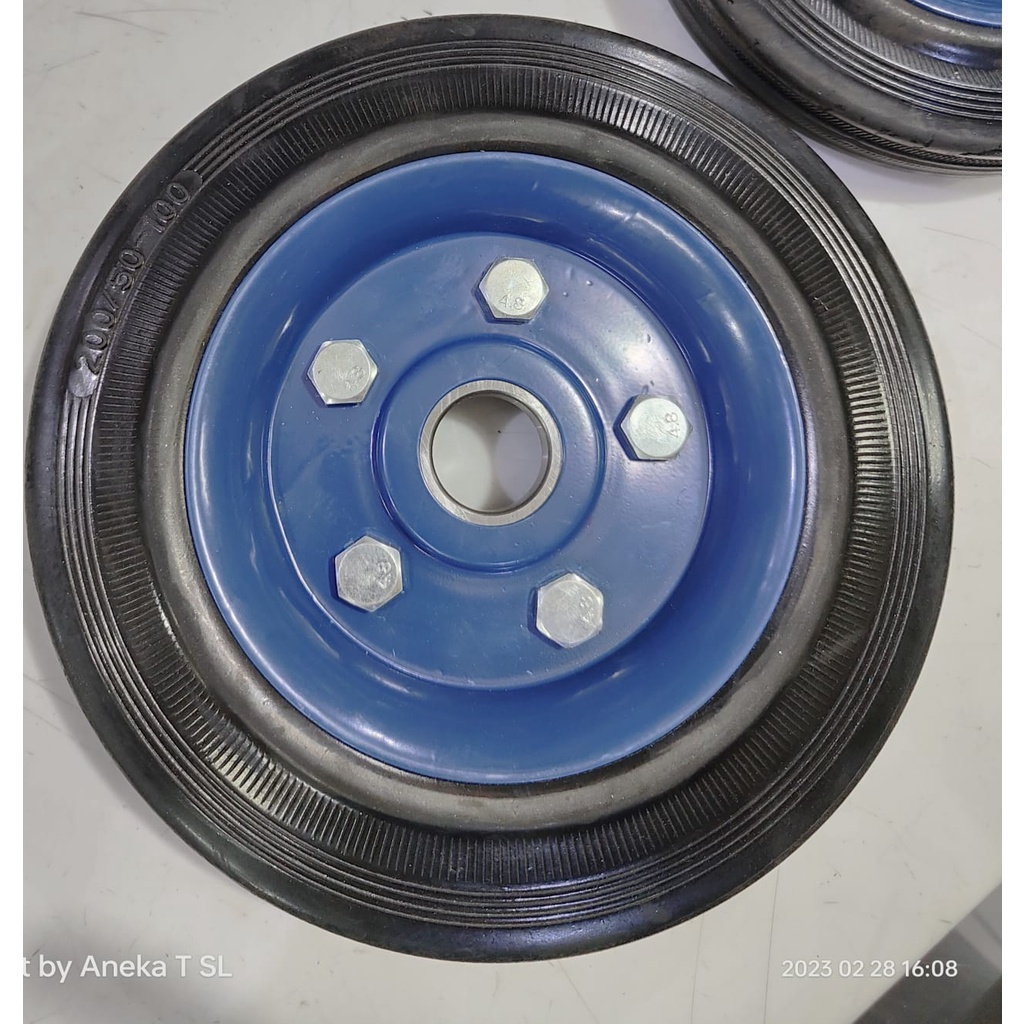 Jual Roda Troli 6" x Roda Trolley 8" Tokio Biru 1 Bearing Roda 6" x ...