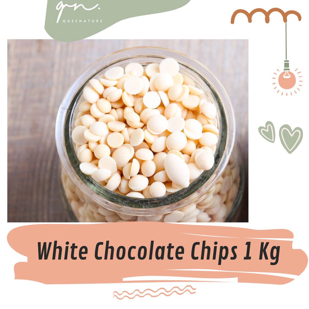 Jual Chocolate Chips / Coklat Keping (Dark/White) Premium Custom ...
