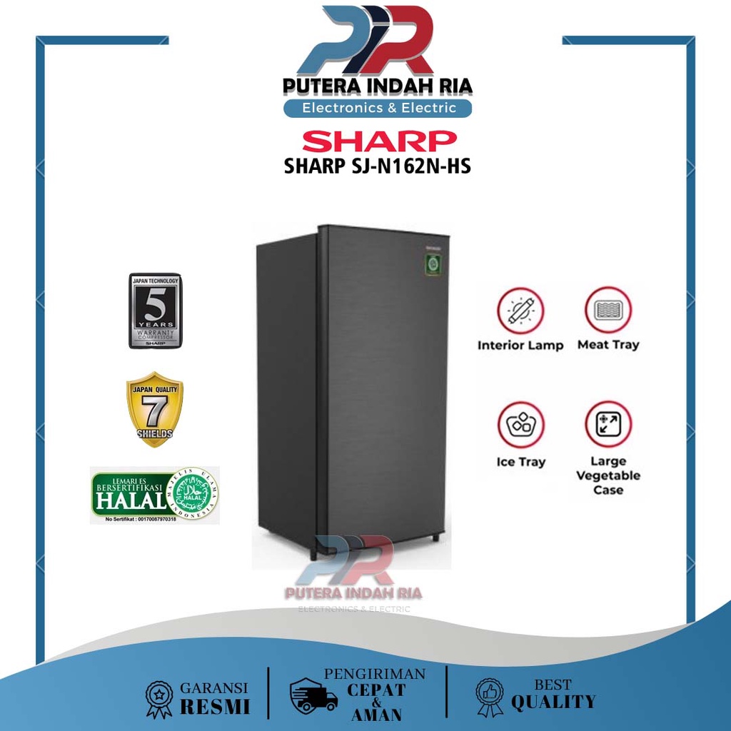 Jual Kulkas / Lemari Es 1 Pintu SHARP SJ-N162N-HS / SJN 162NHS / SJN ...