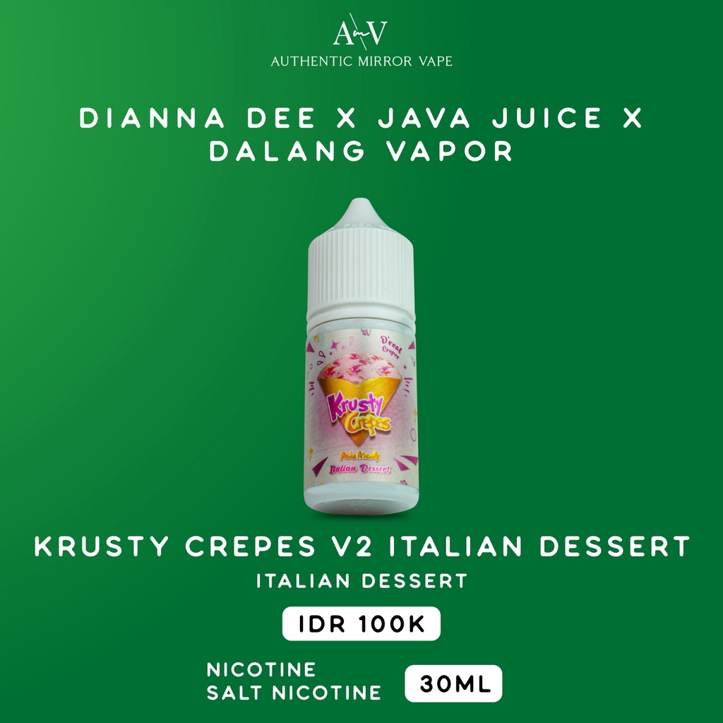 Jual Krusty Crepes V2 Italian Dessert SaltNic 15ML - LS | Shopee Indonesia