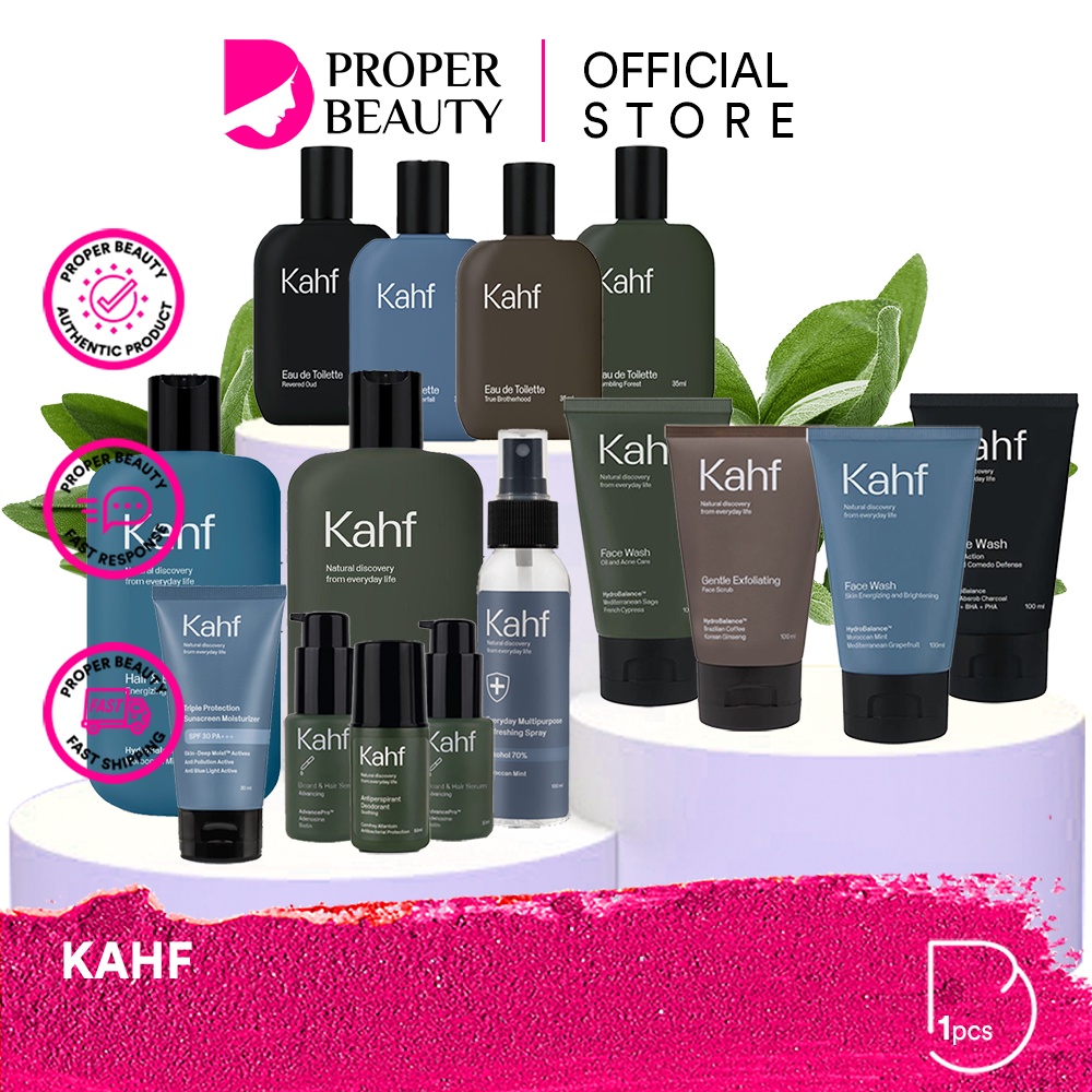 Jual KAHF Indonesia / Skincare Pria / Facial Care Face Wash Scrub ...